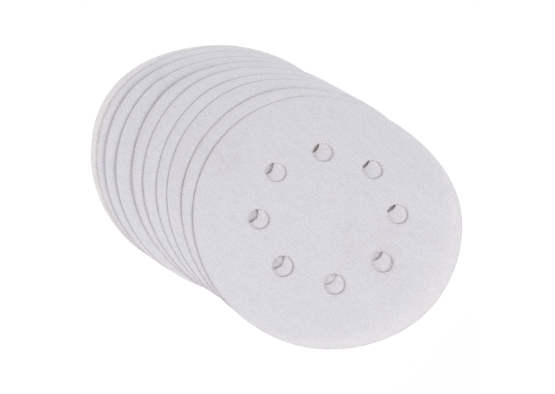 Schleifpapier mit Klett 125 mm (8 Löcher) Körnung 180, 10 Stück Makita ...